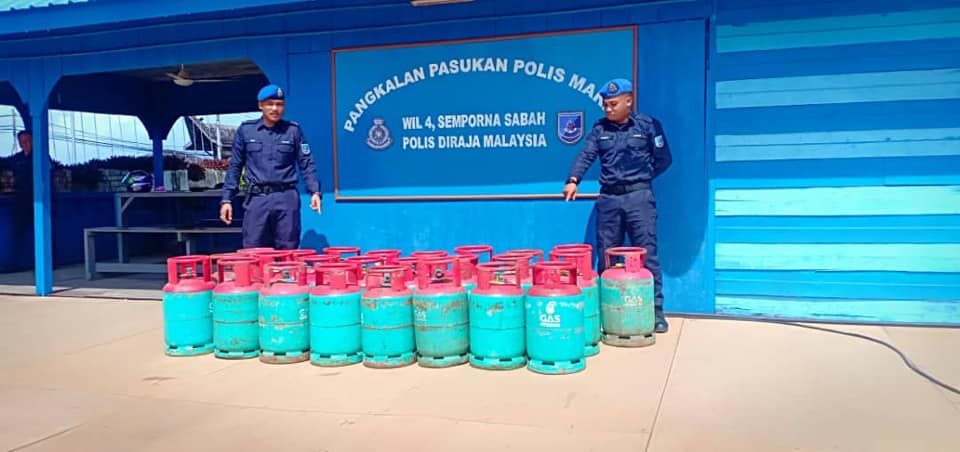 25 tong gas tak sempat diseludup ke Filipina - Sabah Post