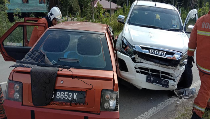 4 Termasuk 2 Kanak-Kanak Cedera Dalam Kemalangan - Sabah Post