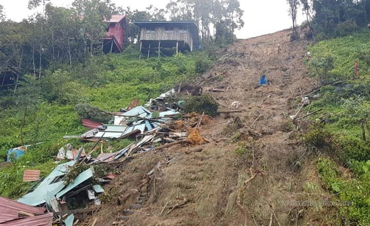 Dua Rumah Ranap Akibat Tanah Runtuh Di Kimanis - Sabah Post