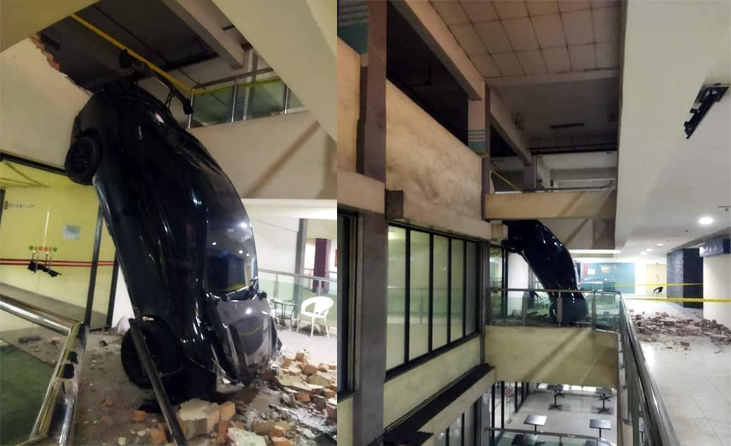Kereta Terjunam Dalam Pusat Beli-Belah Di Asia City - Sabah Post