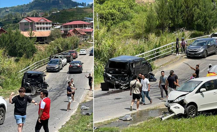 10 Cedera Dalam Kemalangan 4 Kenderaan Di Kundasang - Sabah Post