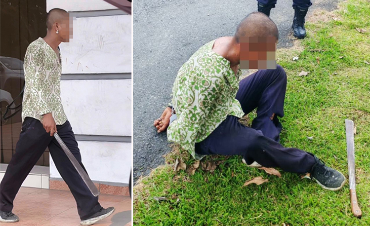 Polis Tahan Lelaki Bawa Parang Panjang Di Sandakan - Sabah Post