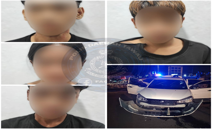 Langgar Motosikal Polis, Empat Individu Ditahan Selepas Lari Dari ...